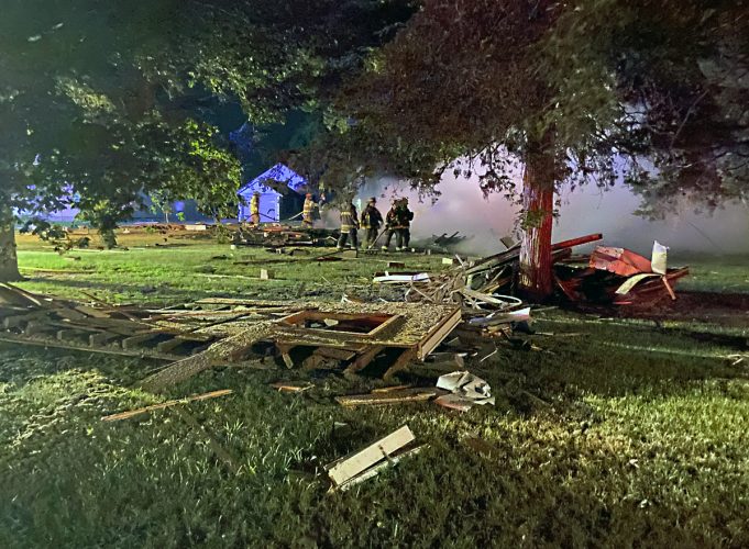 Rural home leveled by explosion | News, Sports, Jobs - The Freeman Journal